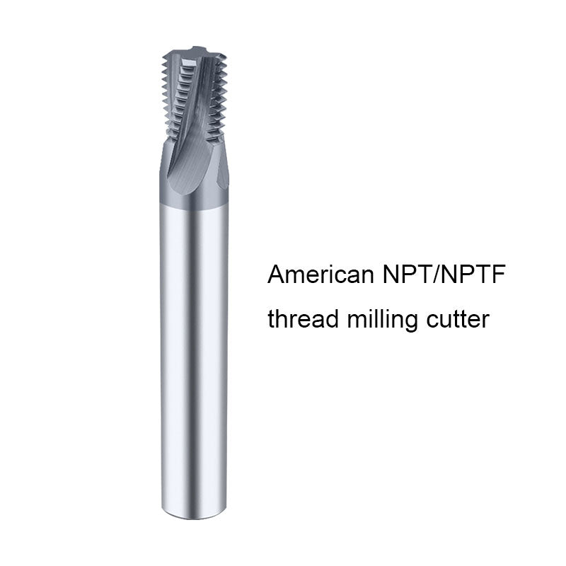 High Precision NPT/NPTF Full Thread Solid Carbide Thread Milling Cutter ...
