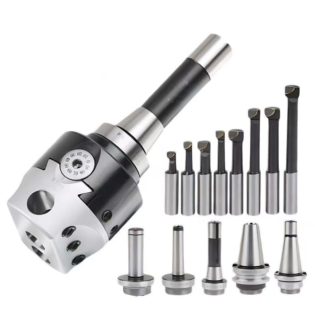 BEYOND F1 Rough Boring Head Set 2-4" BT NT MT R8 for 25 Turret Mill CN ...